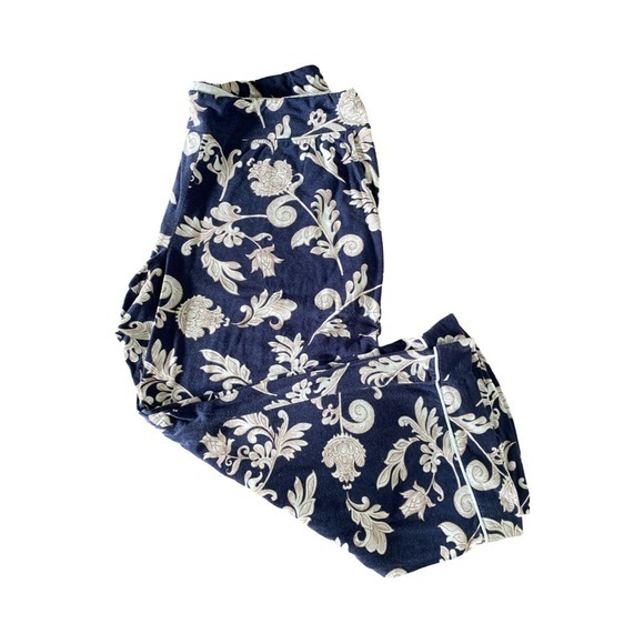 Soma | Intimates & Sleepwear | Soma Cropped Pajama Pants M Navy Tan ...
